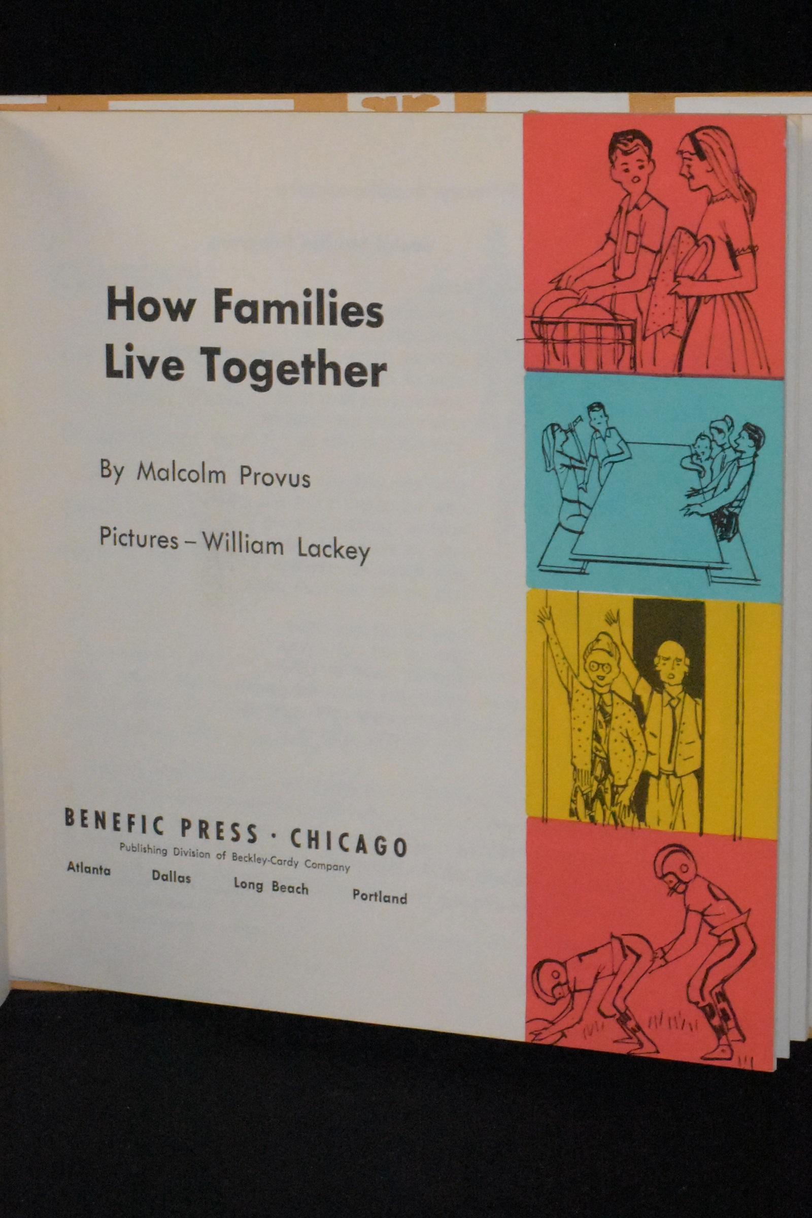 How Families Live Together par Malcolm Provus: Very Good Hardcover ...