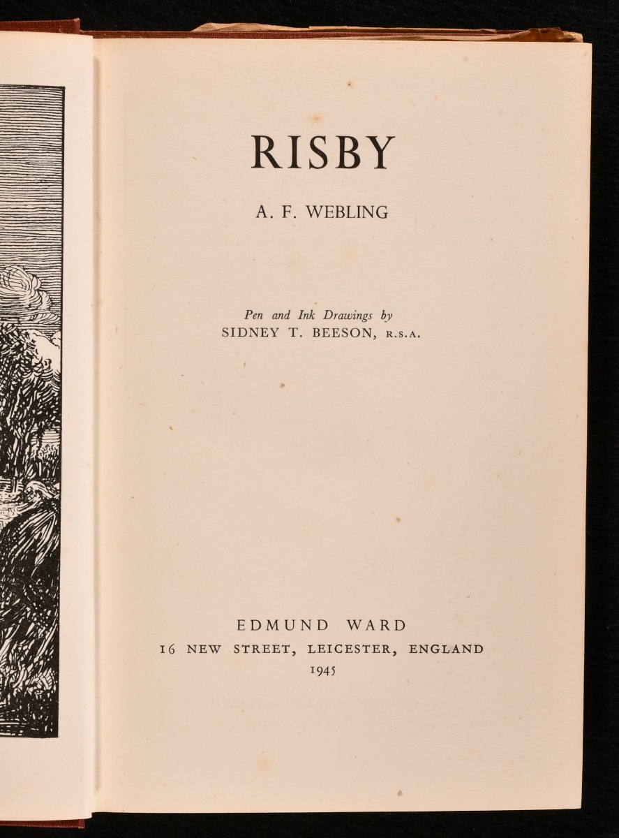 Risby by A. F. Webling: Near Fine Cloth (1945) First edition. | Rooke ...