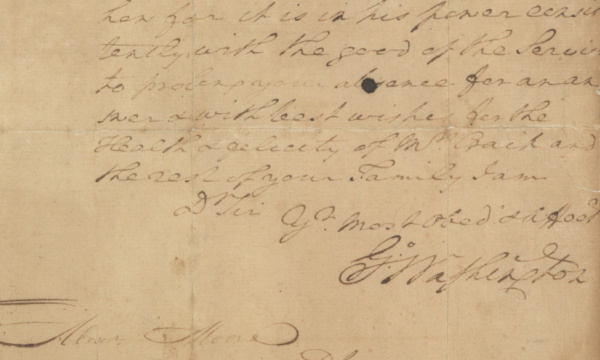 Newly Discovered and Unpublished: General George Washington Manages the ...