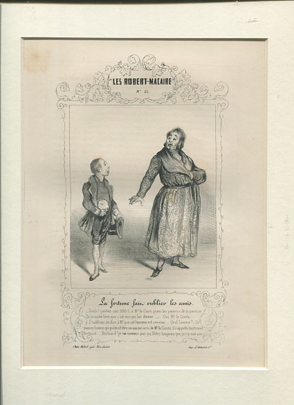 Les Robert - Macaire. Nr. 55. by Honore Daumier:: (1839) Auflage ohne ...