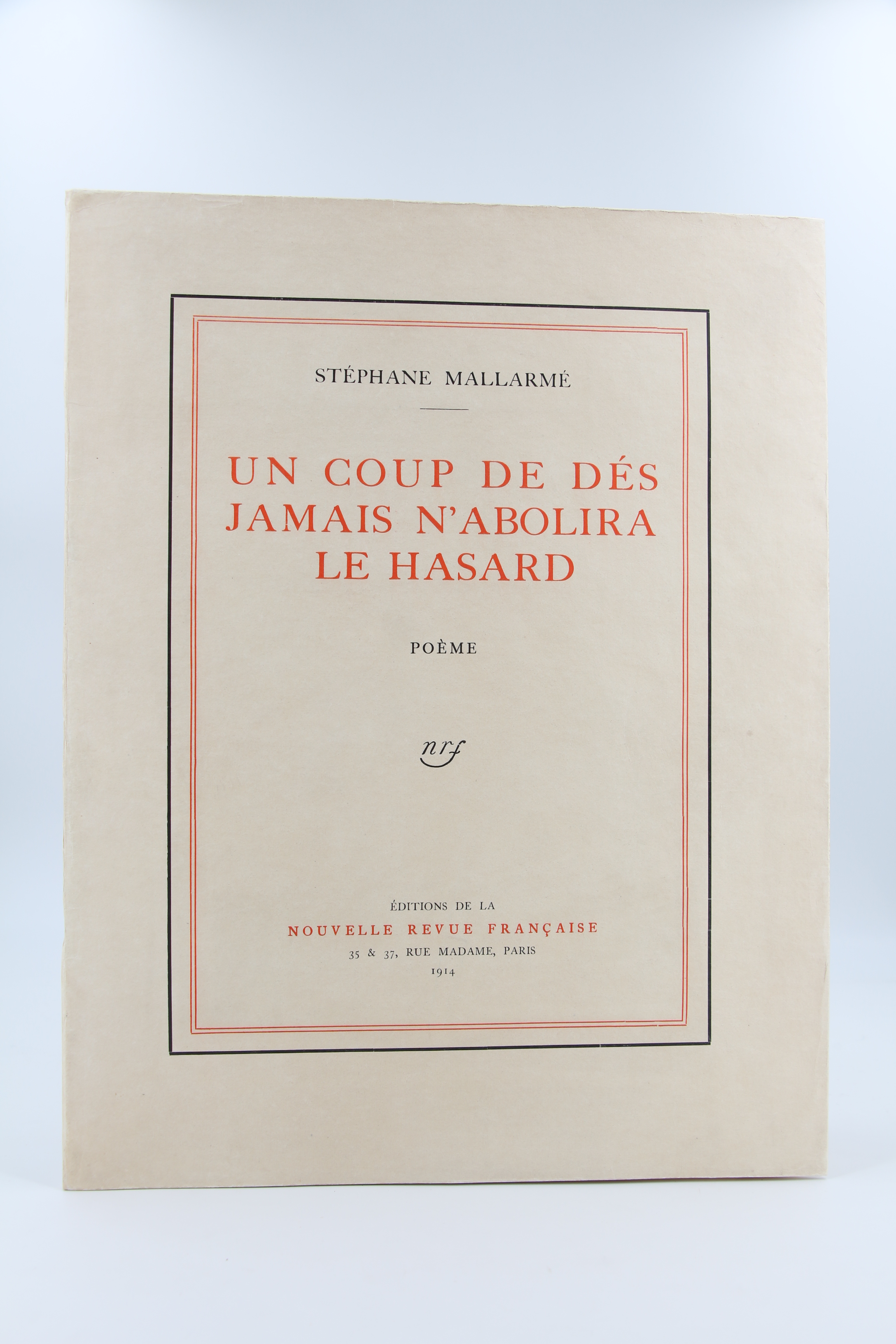 Un coup de dés jamais n'abolira le hasard by Stéphane MALLARMÉ ...