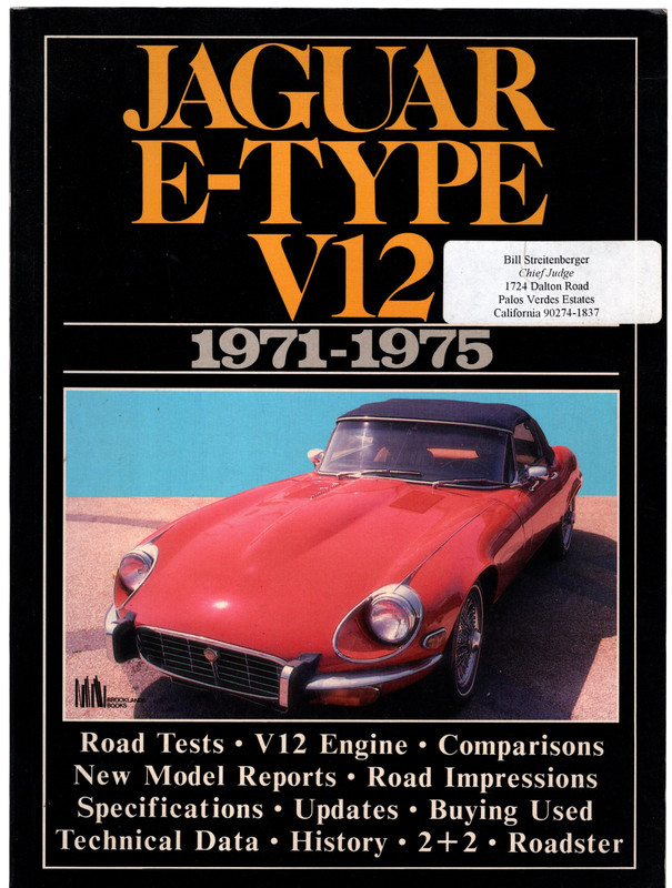 Jaguar E Type V12 1971-75 Road Test Book by Clarke, R.M.: Good+ ...