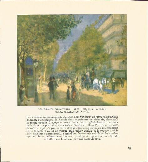 LAMINA V03484: Les grands boulevards por Renoir by Denis Rouart: (1954 ...