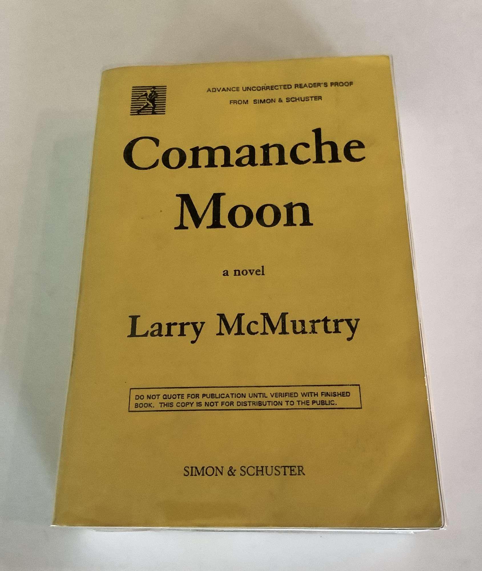 Comanche Moon (Uncorrected Proof) by Larry McMurtry: Near Fine Soft ...