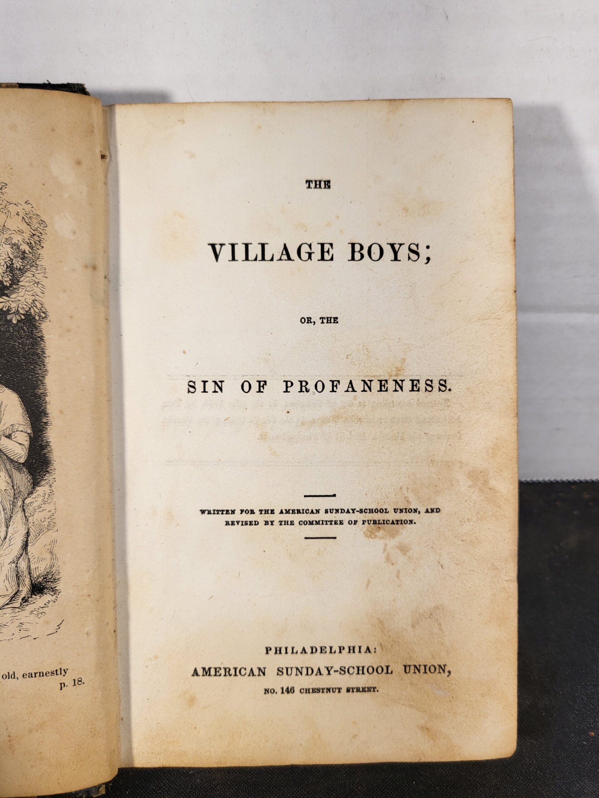 The Village Boys or Sin of Profaneness by American Sunday-School Union ...
