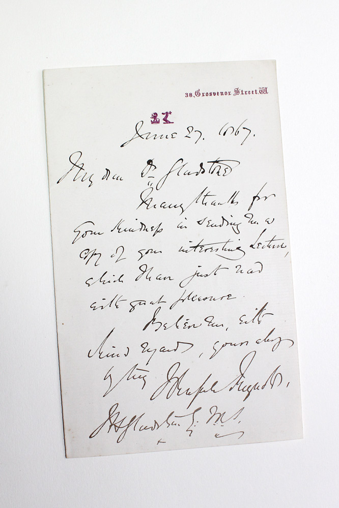 An Original Letter Written and Signed by Sir John Russell Reynolds by ...
