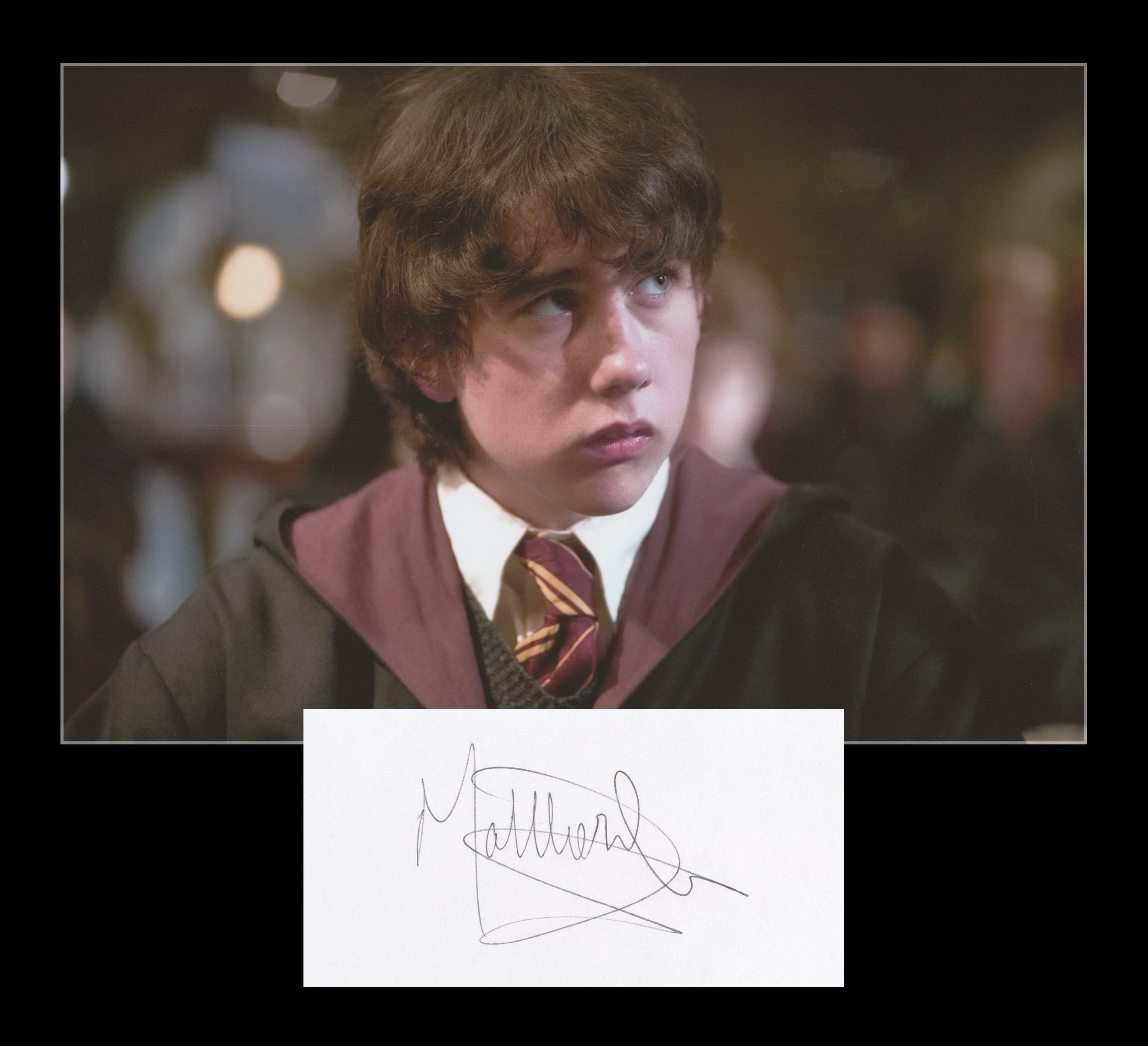 Matthew Lewis - Rare early signed card + Photo - 2003 by Matthew Lewis ...