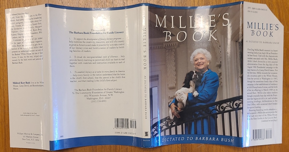 Millie's Book by Bush, Barbara: Very Good- Hardcover (1990) 1st Edition ...
