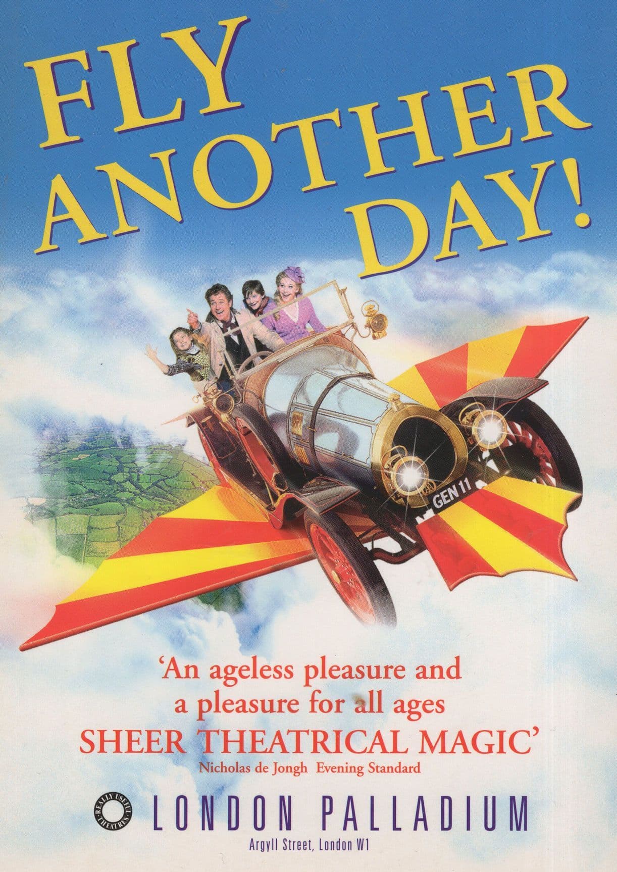 Chitty Chitty Bang Bang The Musical CD Film London Theatre Postcard ...