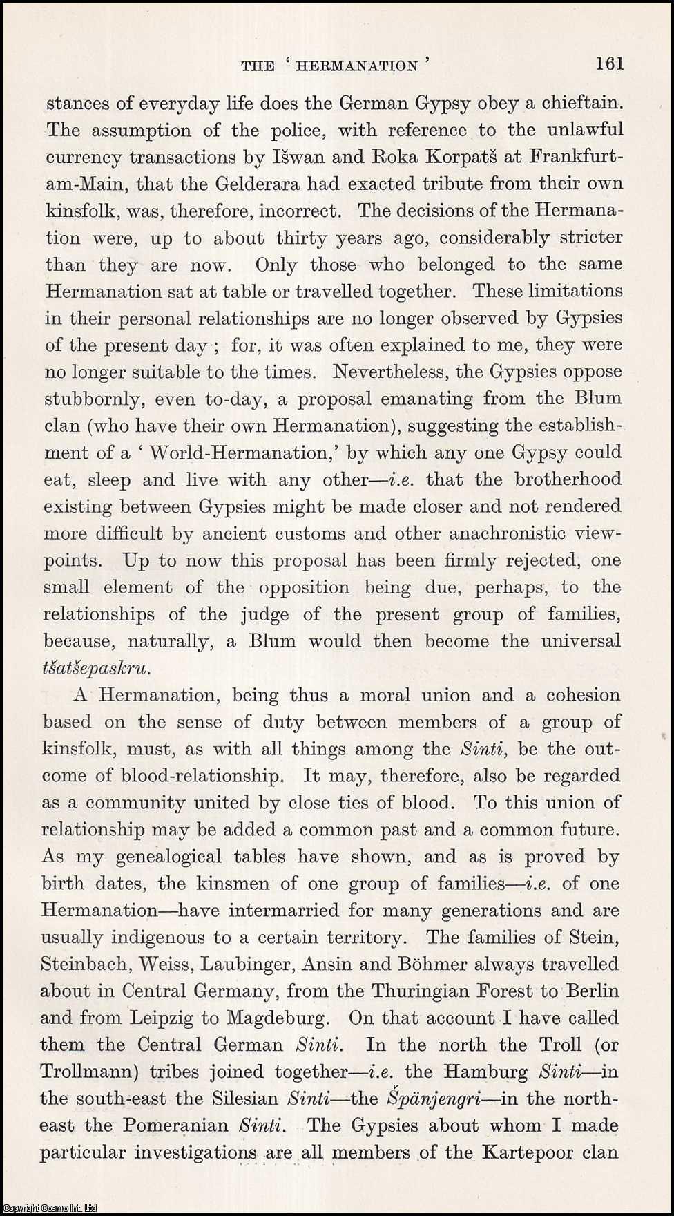 The 'Hermanation', the Basic Principle and Structure of the Unity of ...