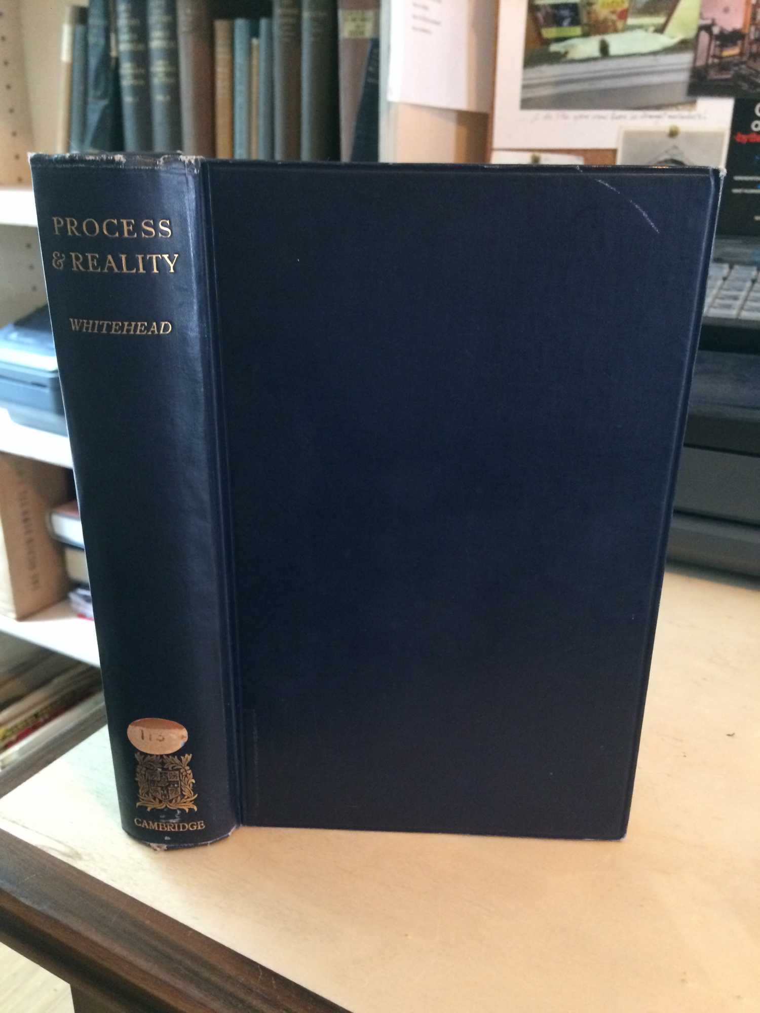 Process and Reality: An Essay in Cosmology by Whitehead, Alfred North ...