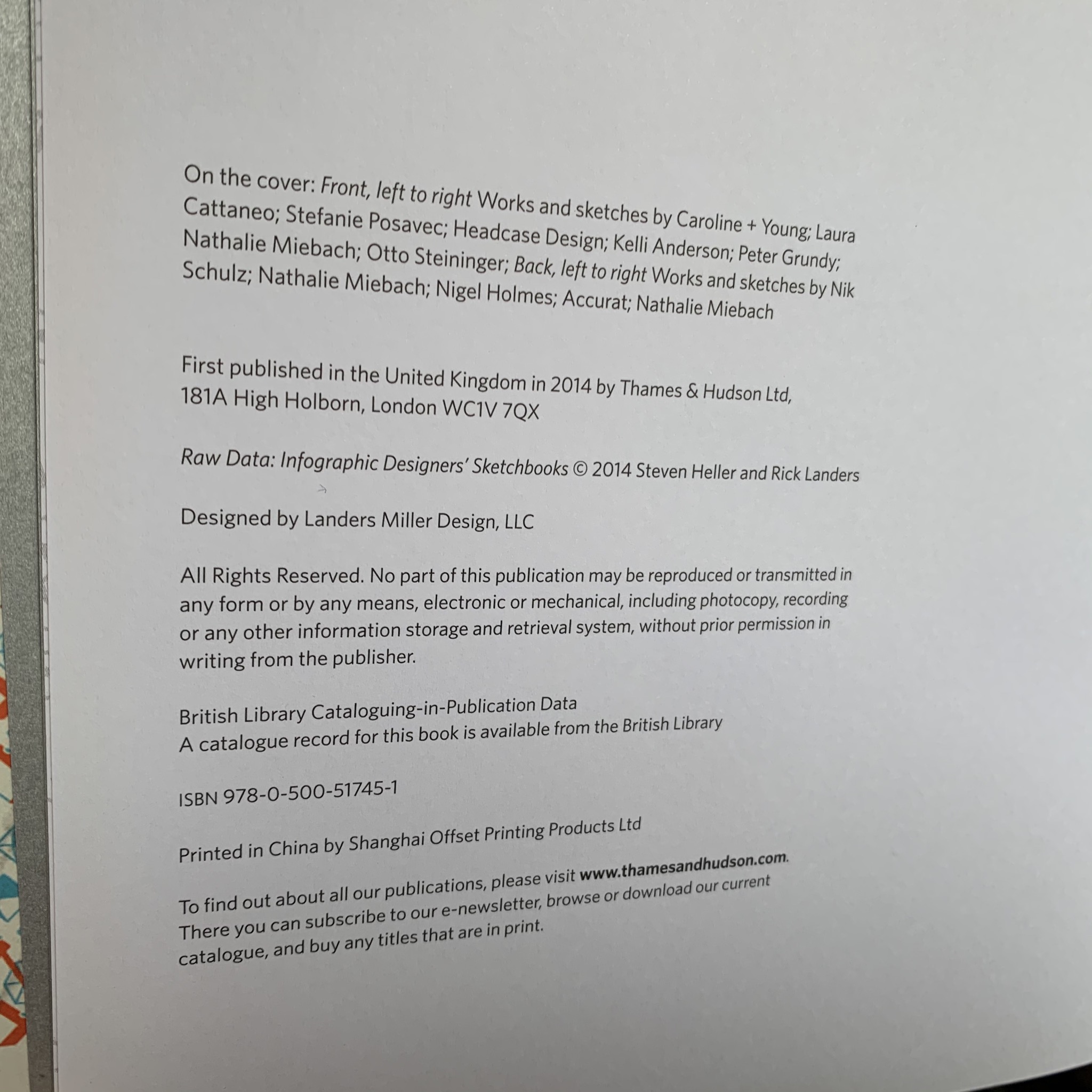 Raw Data: Infographic Designers' Sketchbooks (First edition, first impression) by Steven Heller ...