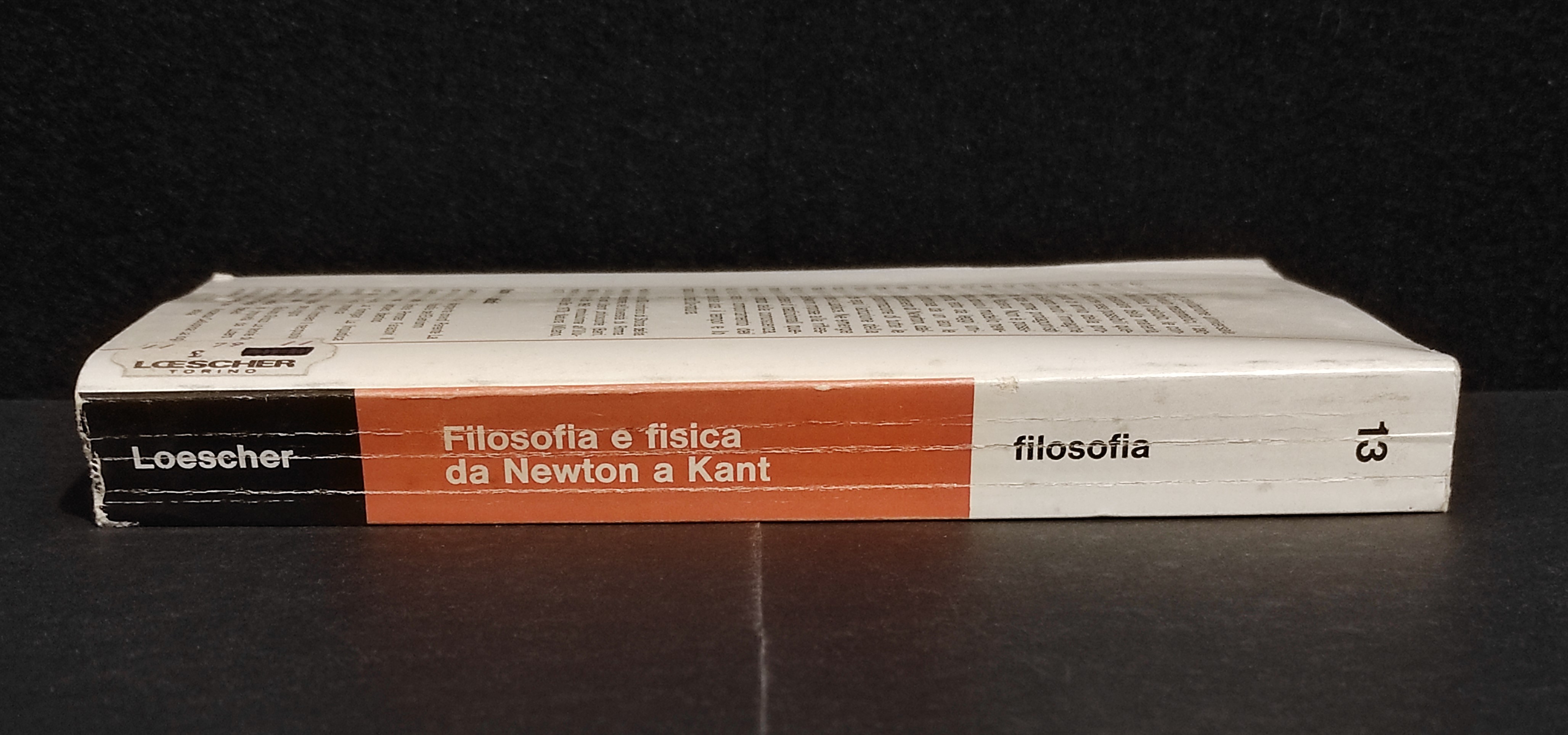 Filosofia e Fisica da Newton a Kant - P. Casini - Ed. Loescher - 1978 ...