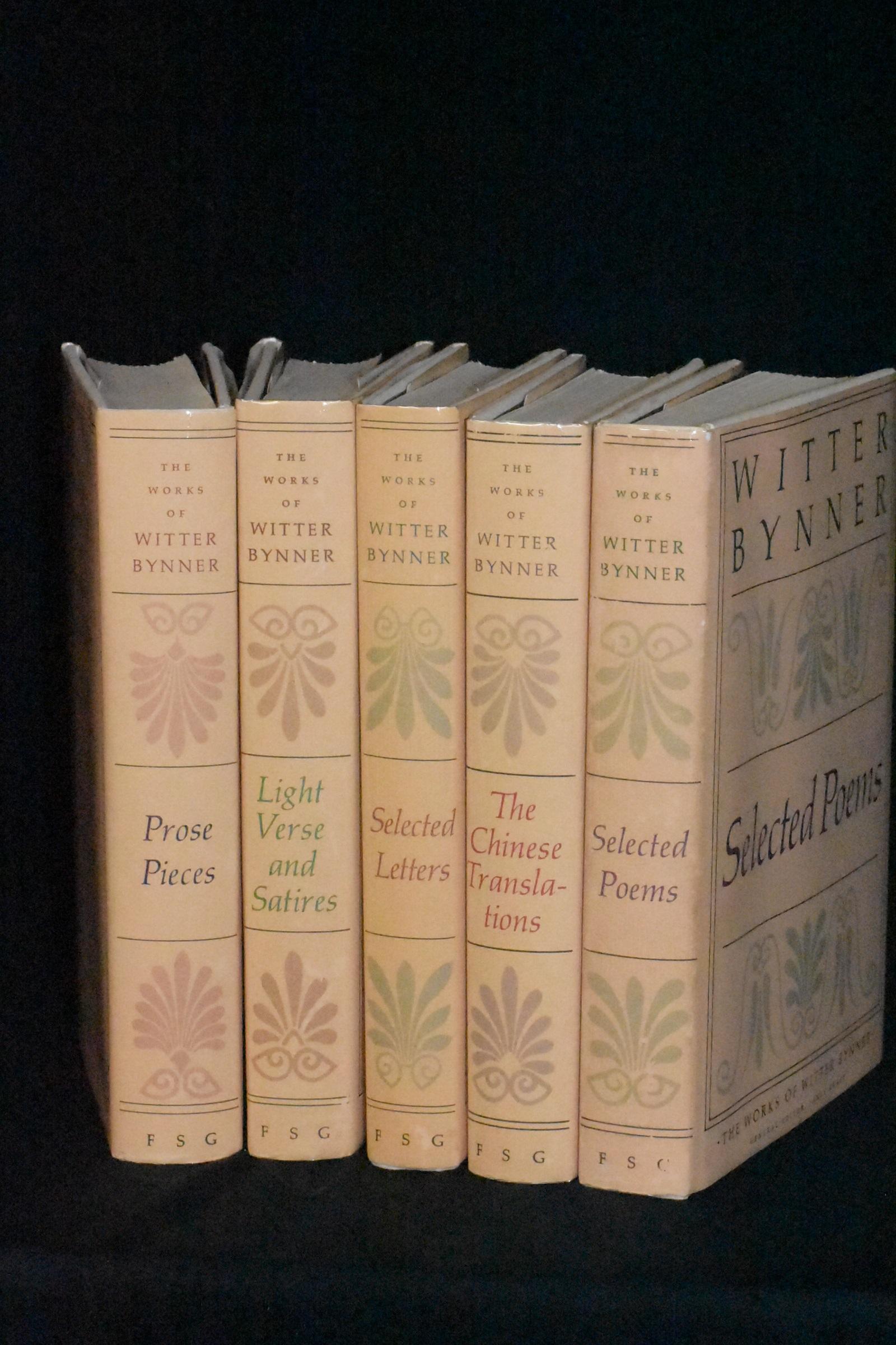 The Works of Witter Bynner: 5 Volume Set (Selected Poems, Light Verse ... The Works of Witter Bynner: 5 Volume Set (Selected Poems, Light Verse ...