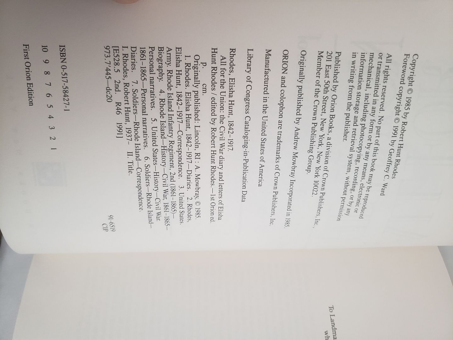 All For The Union: The Civil War Diary and Letters of Elisha Hunt ...