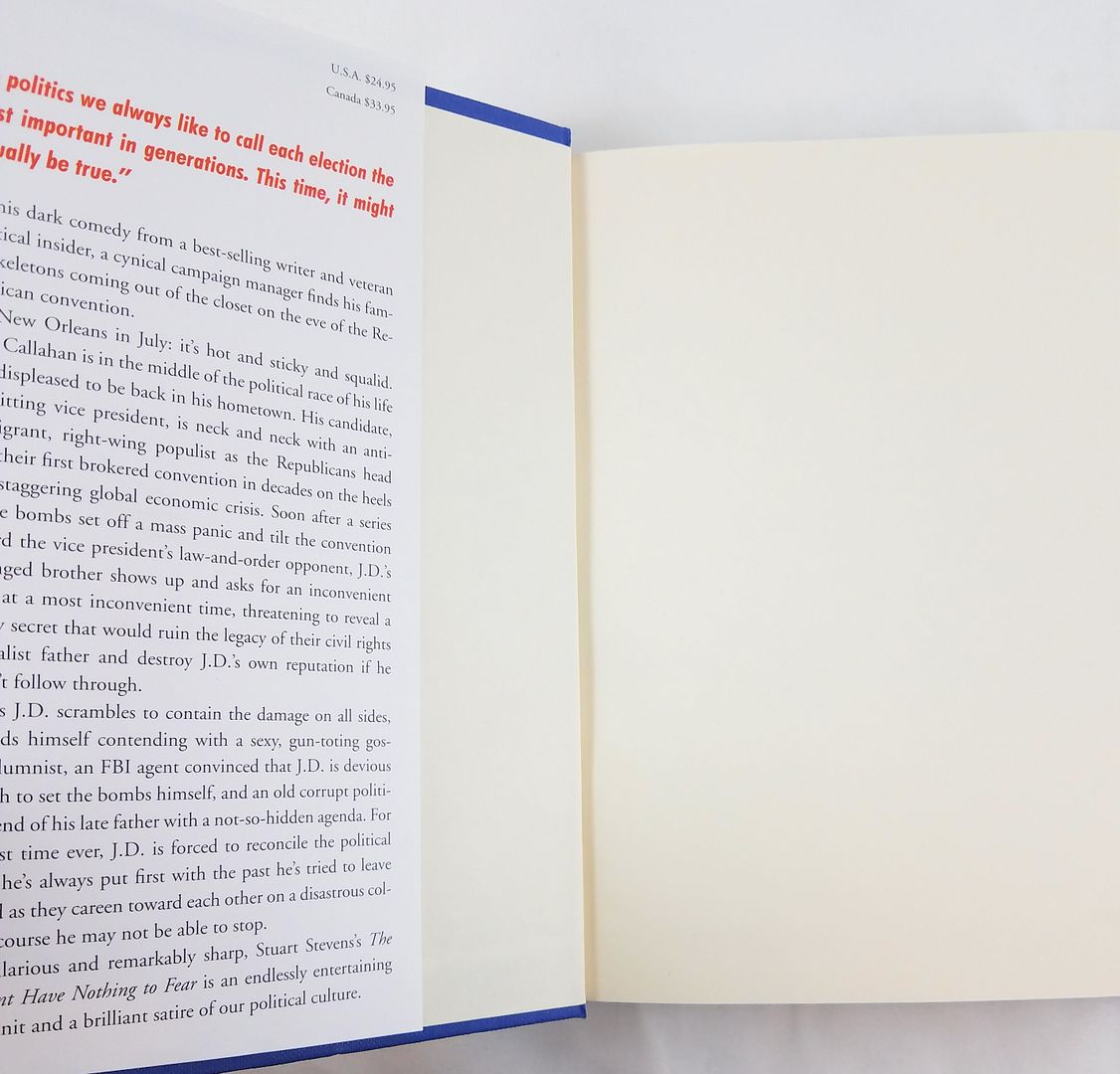 The Innocent Have Nothing to Fear: A novel by Stevens, Stuart: Very ...