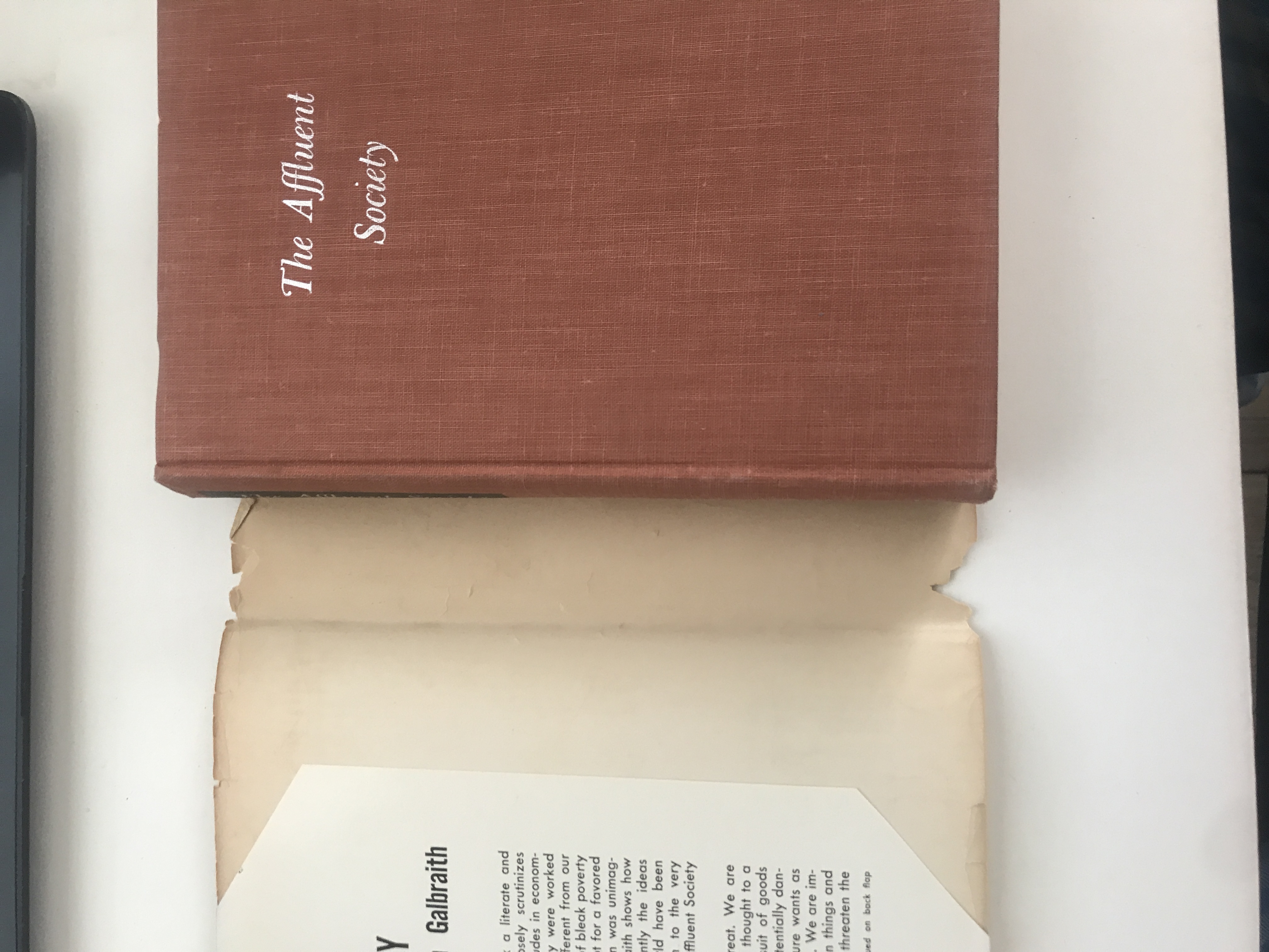 The Affluent Society by Kenneth Galbraith: Good Hardcover (1958) 1st ...