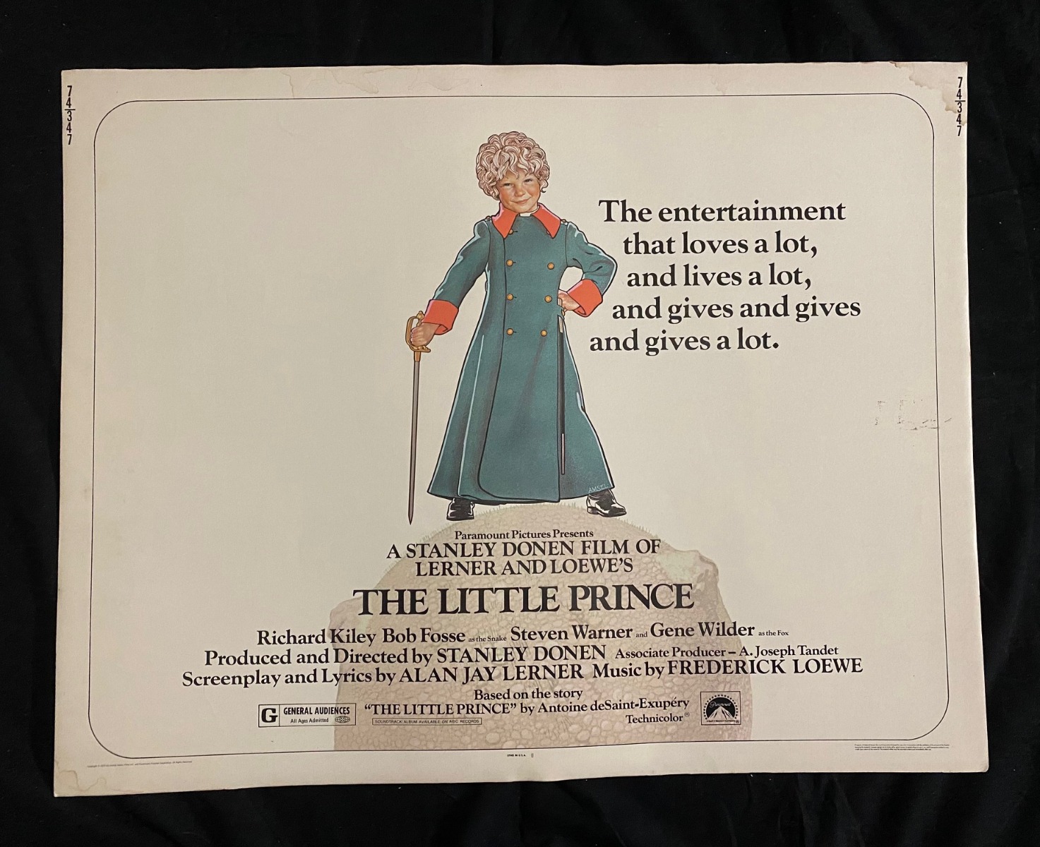 The Little Prince Original Half Sheet Poster Gene Wilder Bob Fosse ...