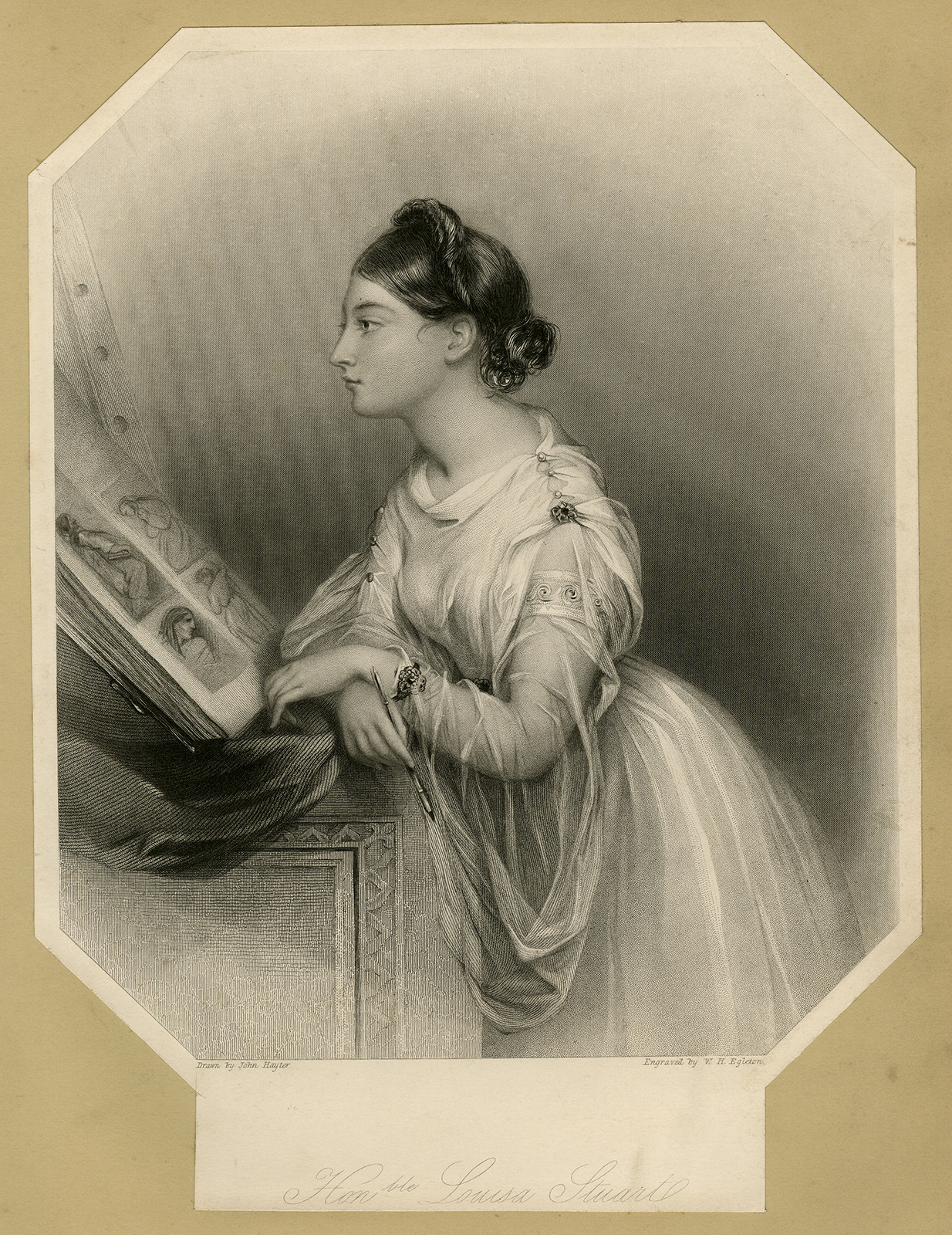 Antique Print-PORTRAIT OF LOUISA STUART-Hayter-Egleton-1839: (1839 ...