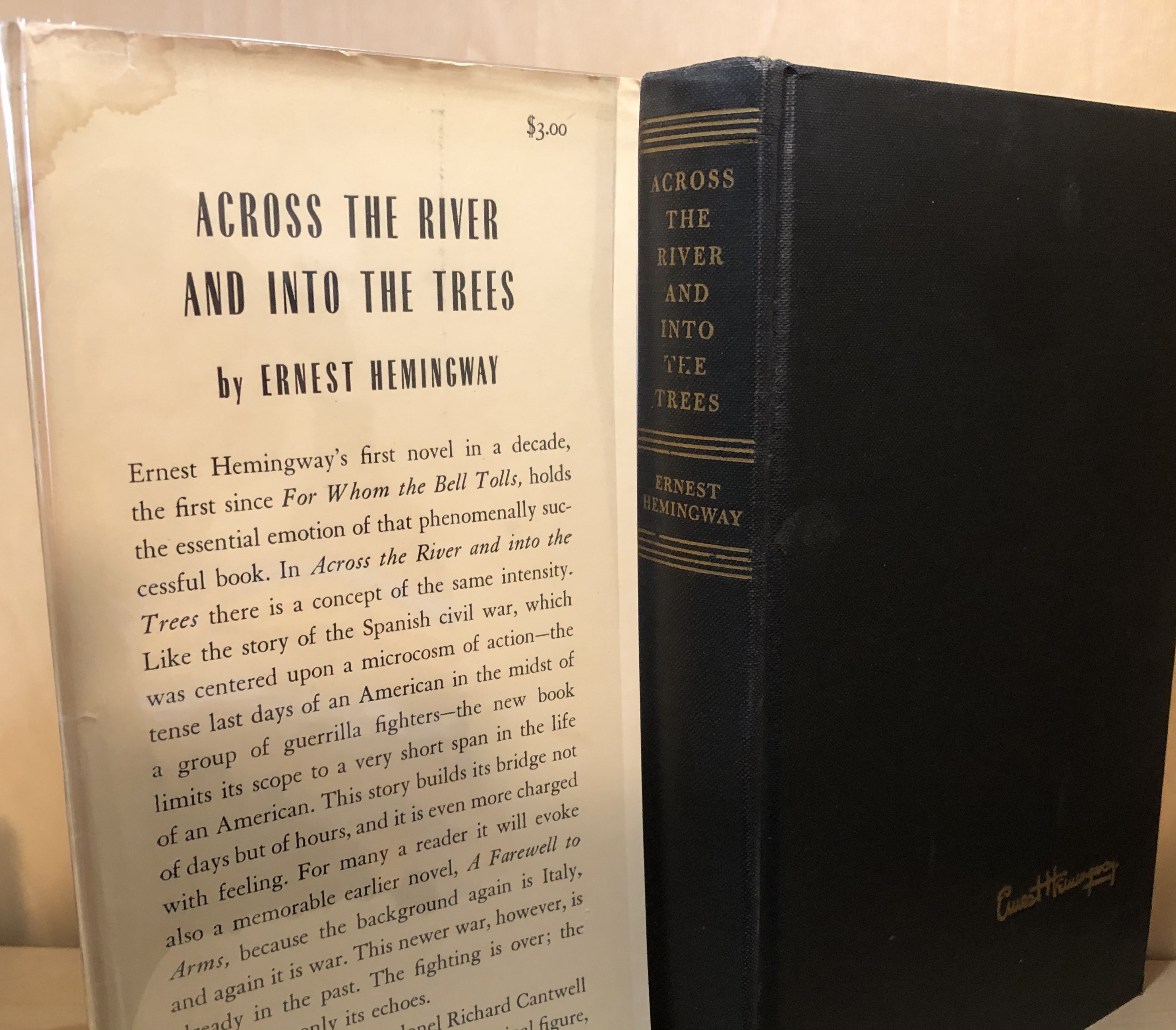 Across The River And Into The Trees by Hemingway, Ernest: Very Good ...