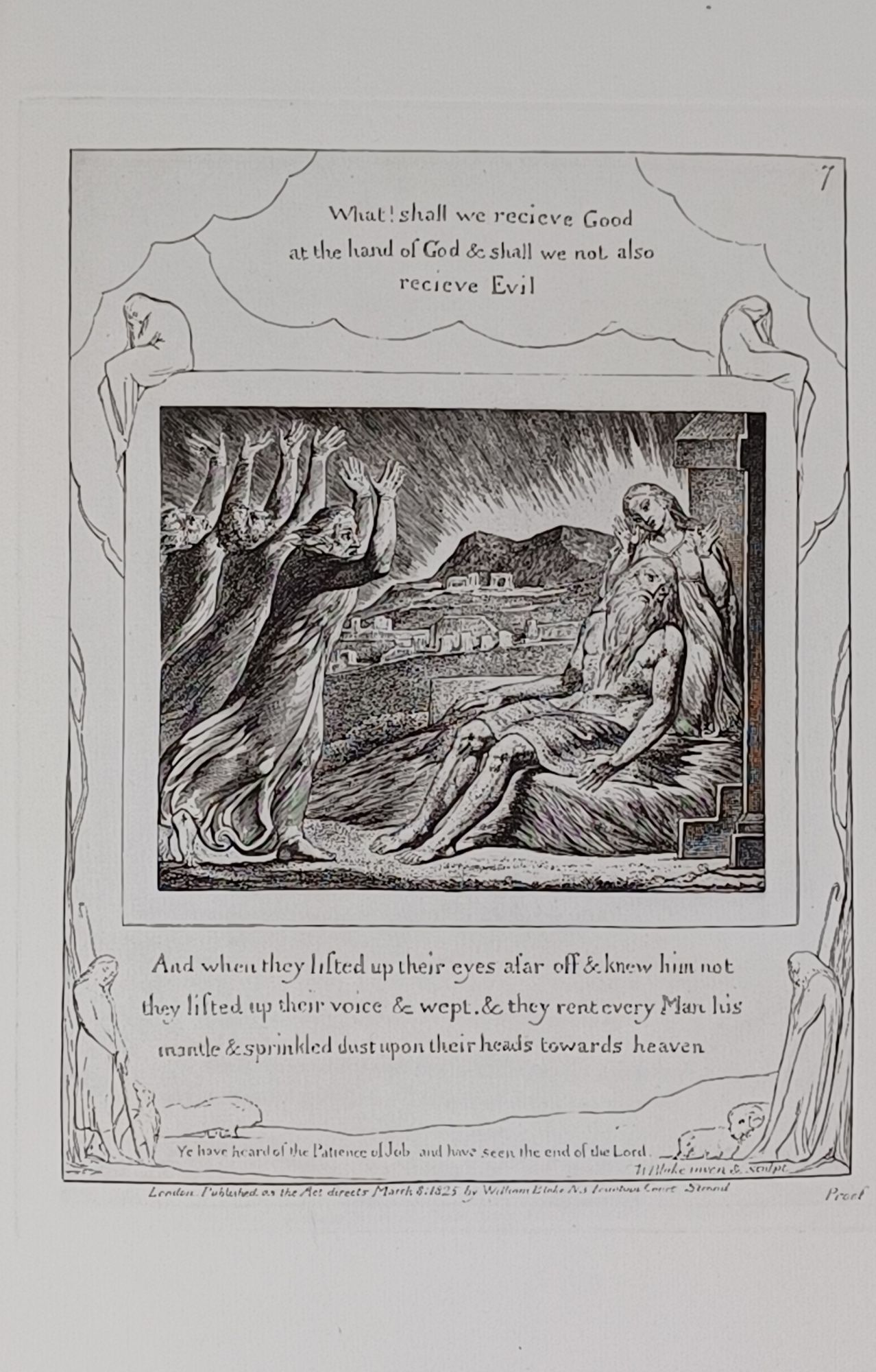 Illustrations of the Book of Job in Twenty-One Plates Invented and ...