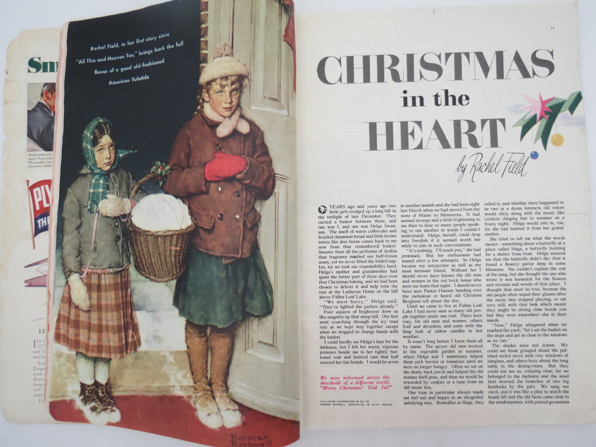 THE AMERICAN MAGAZINE, JANUARY 1941, (NORMAN ROCKWELL AMERICAN YULETIDE ...