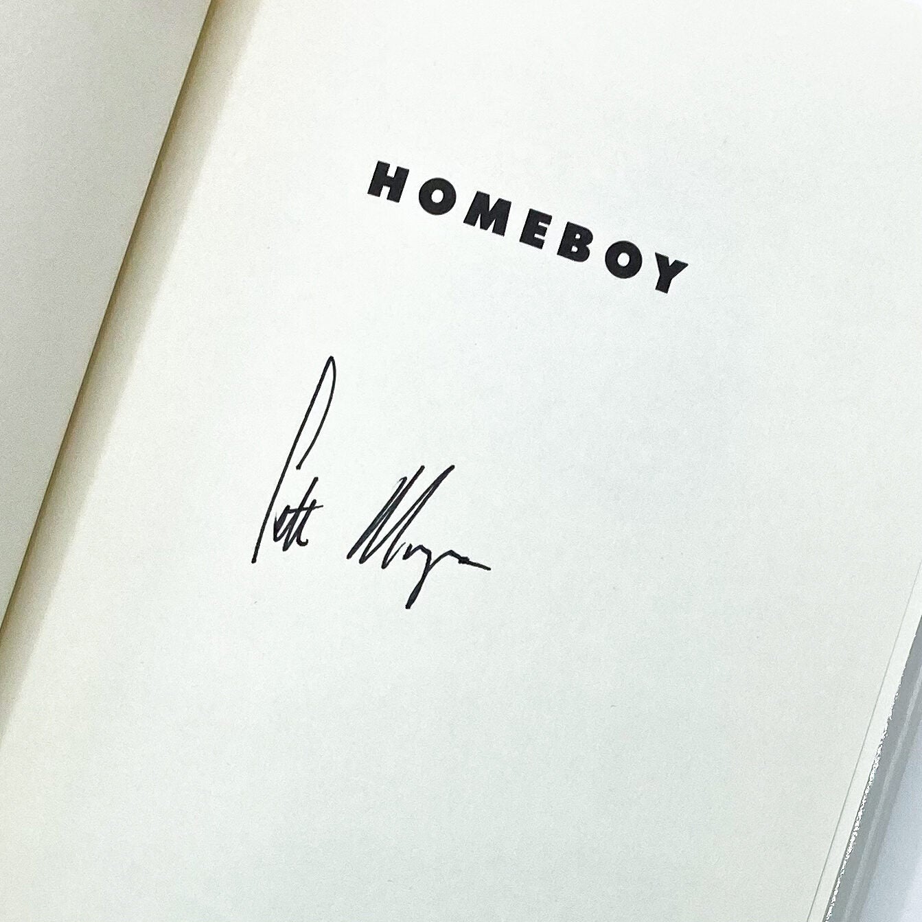 HOMEBOY by Morgan, Seth: Fine in fine jacket. (1990) Signed by Author(s ...