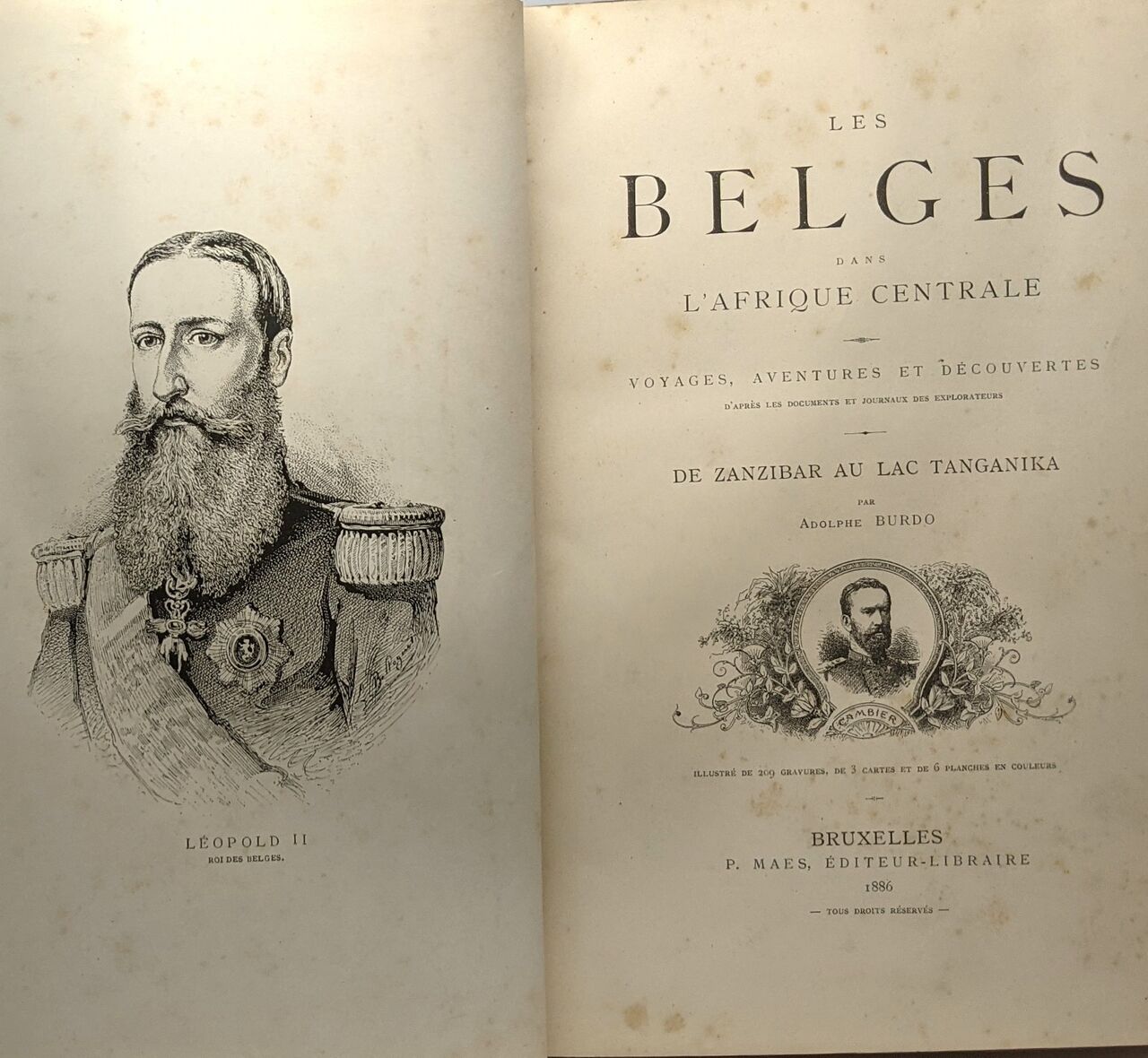 Les Belges Dans L'Afrique Centrale. de Zanzibar Au Lac Tanganika ...
