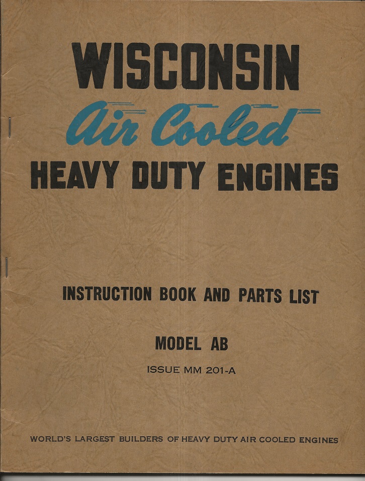 Wisconsin Air Cooled Heavy Duty Engines: Model AB by Wisconsin Motor ...