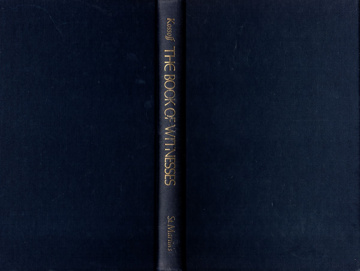 THE BOOK OF WITNESSES by David Kossoff: Good+ Hardcover (1971) 1st ...