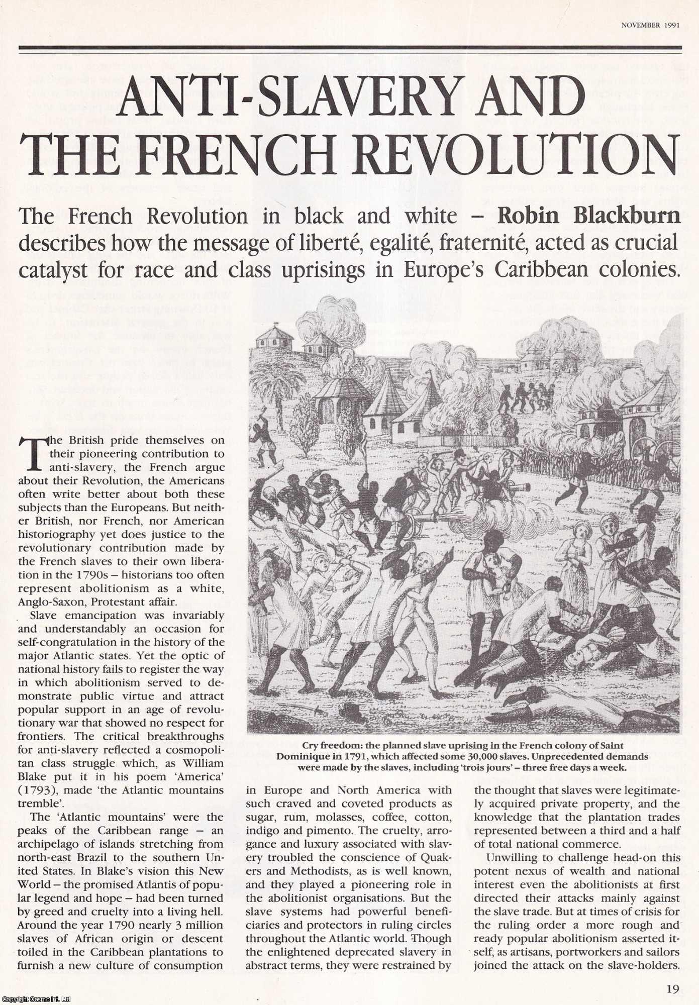 Anti-Slavery and the French Revolution. An original article from ...
