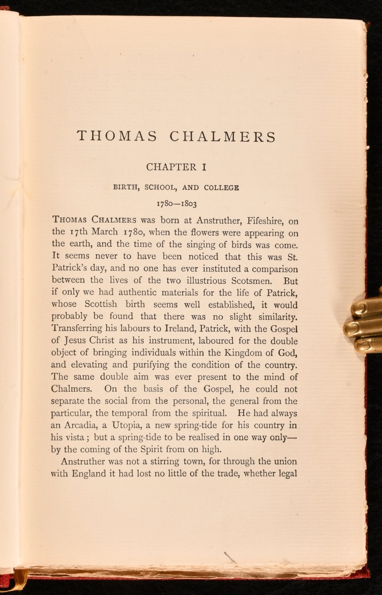Thomas Chalmers by William Garden Blaikie: Very Good Cloth (1896) First ...