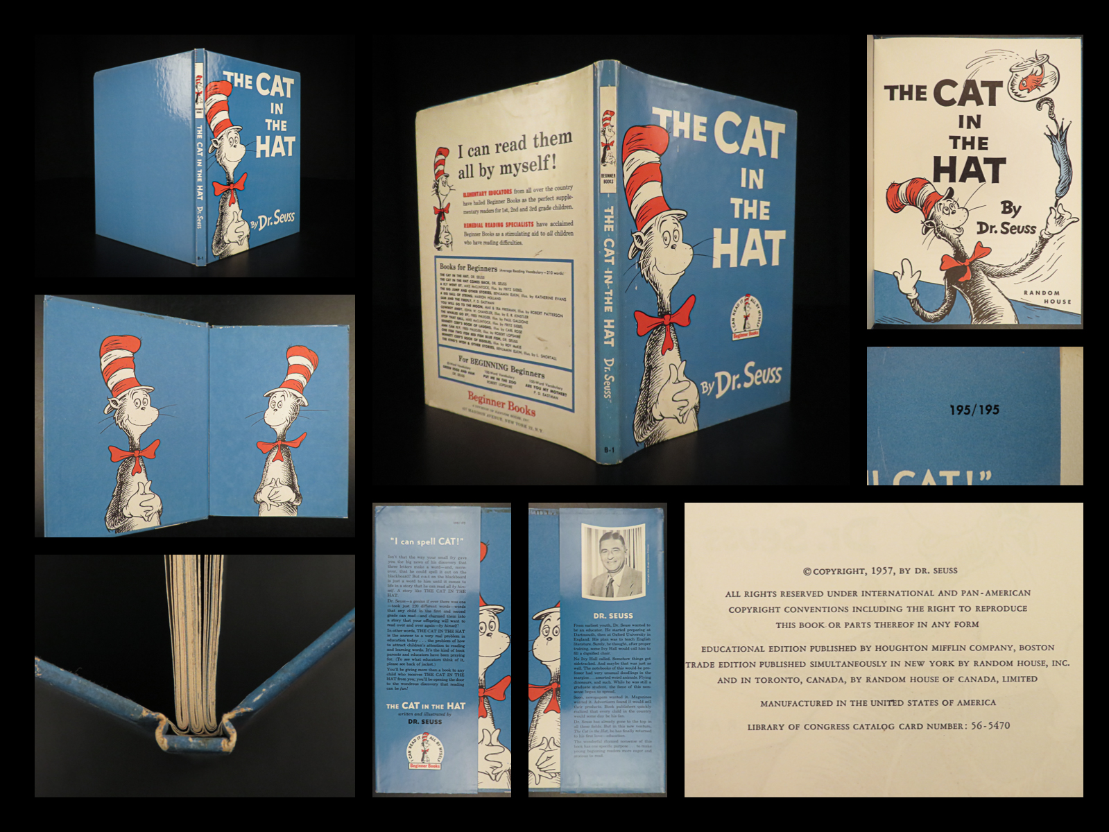 The Cat in the Hat by SEUSS, Dr. [Theodor Geisel]: Near Fine Hardcover ...