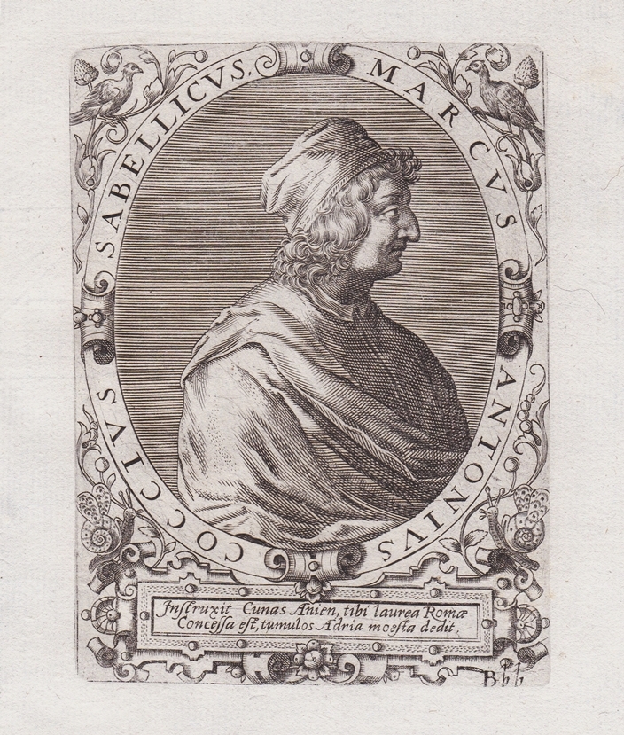 "Marcus Antonius Coccius Sabellicus" - Marco Antonio Sabellico (1436 ...