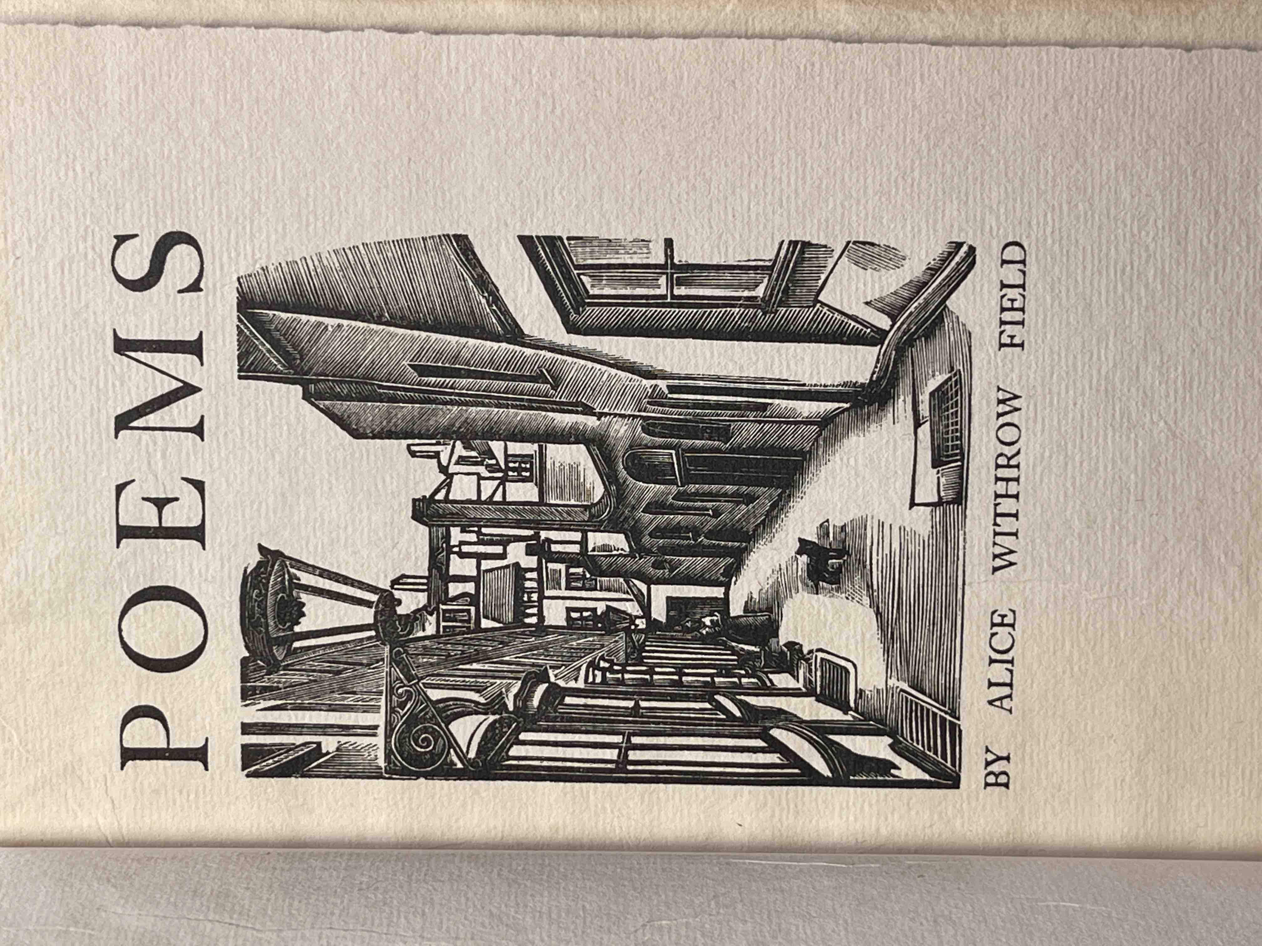 POEMS. by Field, Alice Withrow (1909-1960); Geoffrey Miller ...