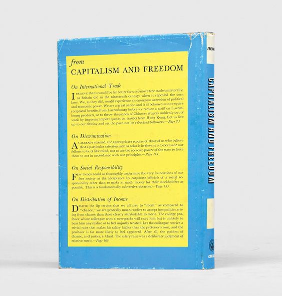 Capitalism And Freedom With The Assistance Of Rose D Friedman By