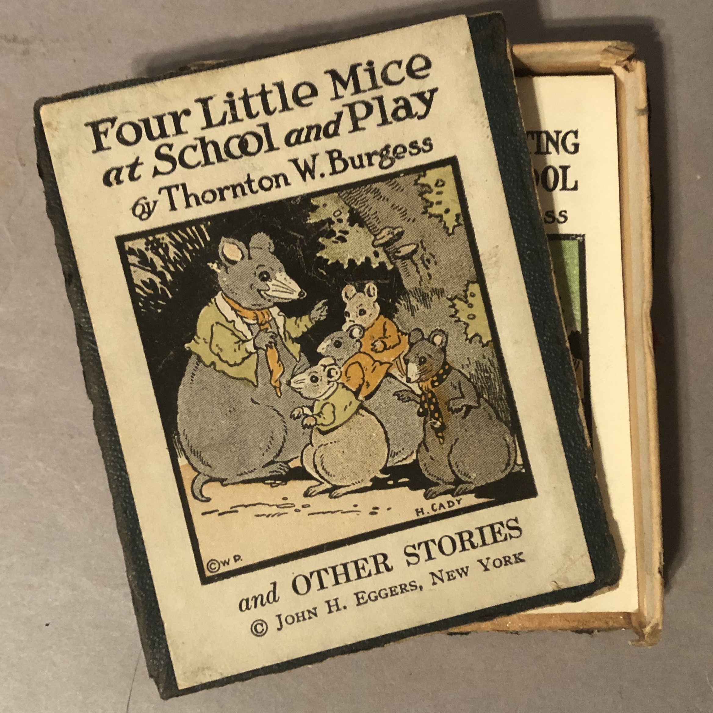 Four LIttle Mice at School and Play. [Set of Eight Little Animal Books ...