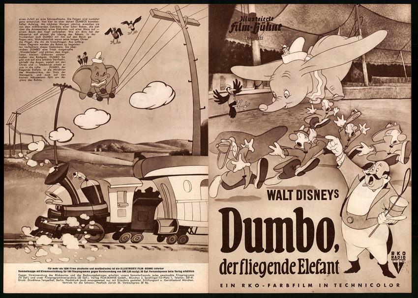 Filmprogramm IFB Nr. 1522, Walt Disney`s Dumbo - Der fliegende Elefant ...