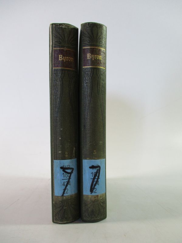 Byrons Werke, Band 2 und 3. Zwei Bände im Konvolut. (= Kritisch durchgesehene und erläuterte ...