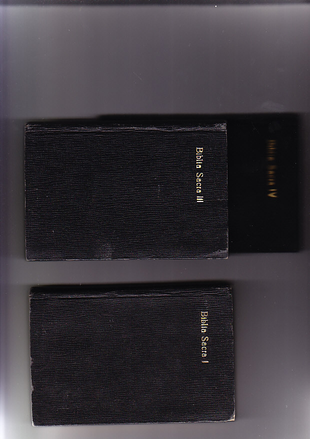 Biblia Sacra: Vetus TESTAMENTUM Bd I, III, IV, 3 Bände Altes Testam. in ...