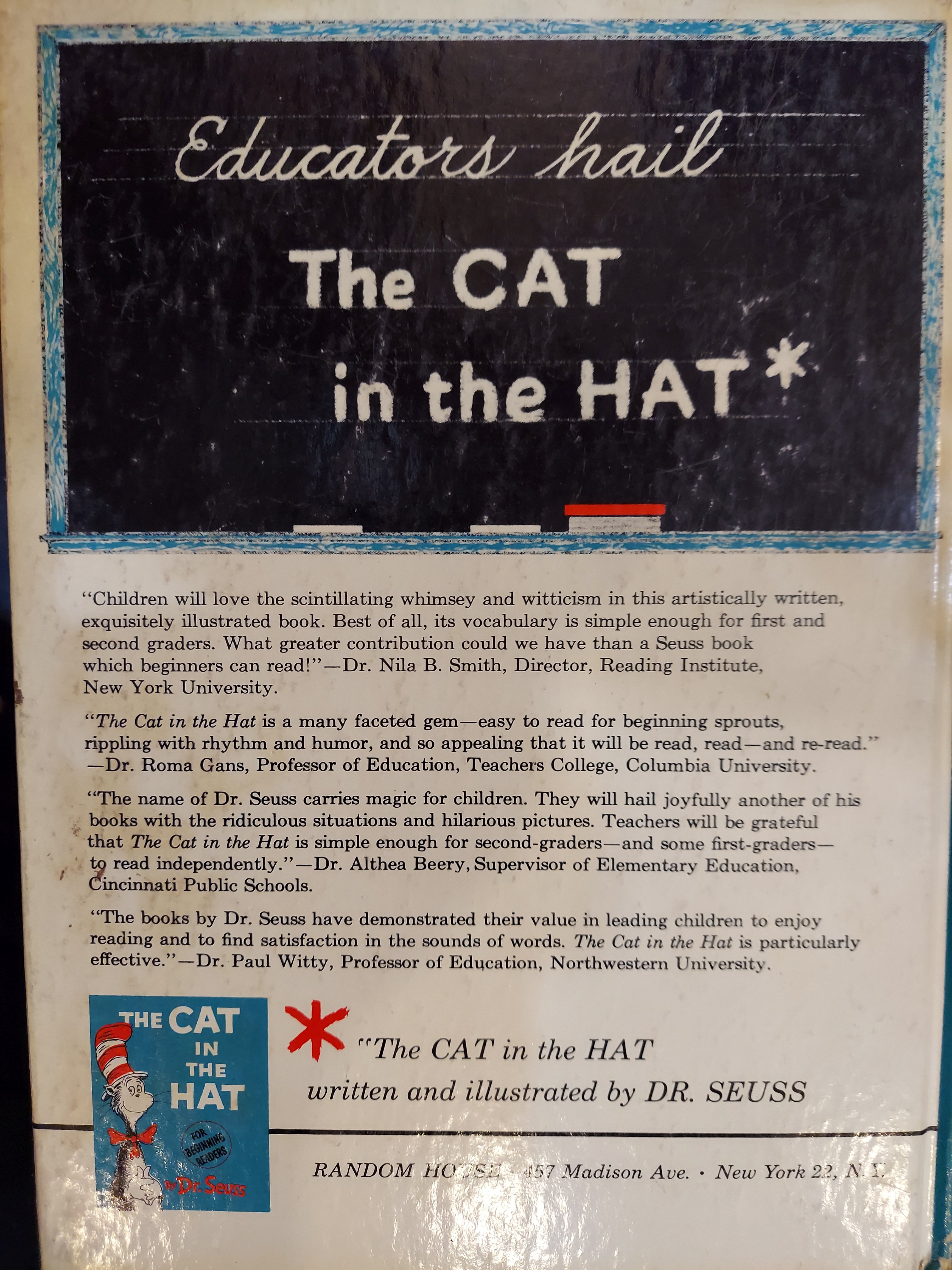 The Cat in the Hat (for Beginning Readers) by Dr. Seuss: Good Hardcover ...