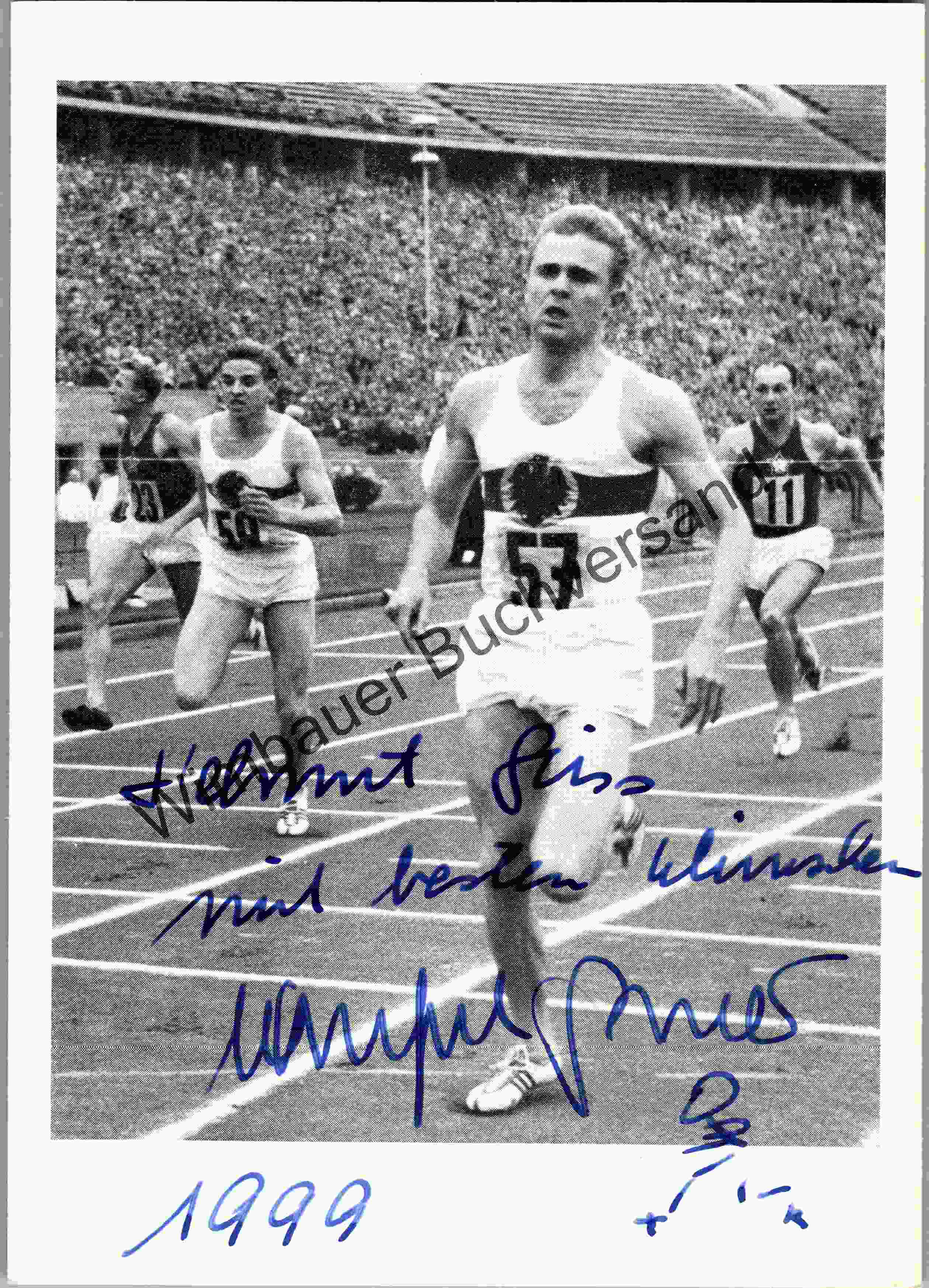 Original Autogramm Manfred Germar (*1935) Leichtathletik /// Autograph ...