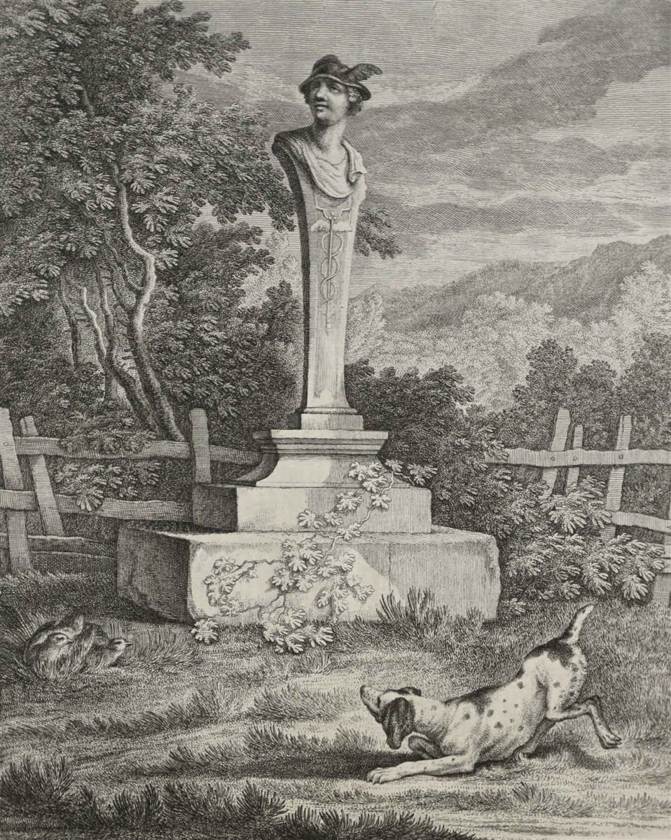 Johann Elias Ridinger , Ridinger, Johann Elias. - "Hühner Hund ...