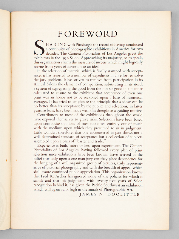 The Camera Pictorialists of Los Angeles. 19th Annual Salon of Pictorial ...