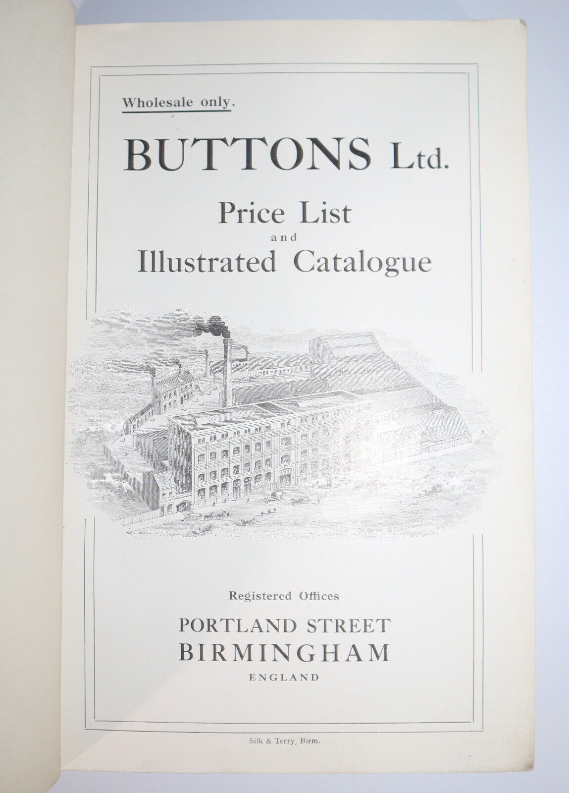 Wholesale Only. Buttons Ltd. Price List And Illustrated Catalogue ...