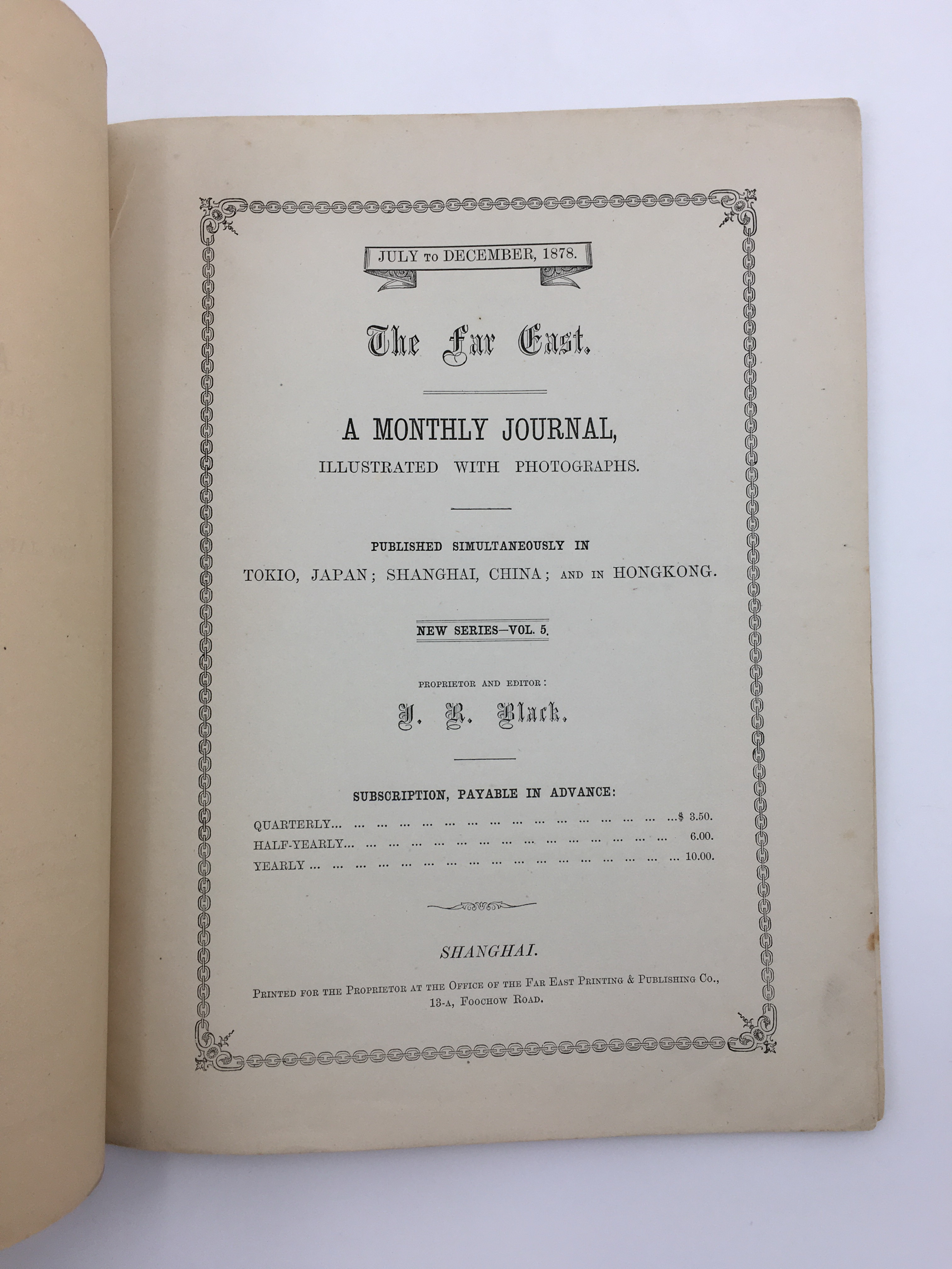 The Far East. A Monthly Journal. Illustrated with Photographs. New ...