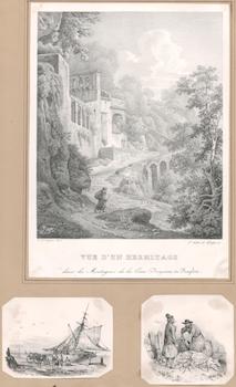 Vue d'un Hermitage dans les Montagnes de la Cava, Royaume de Naplea ...