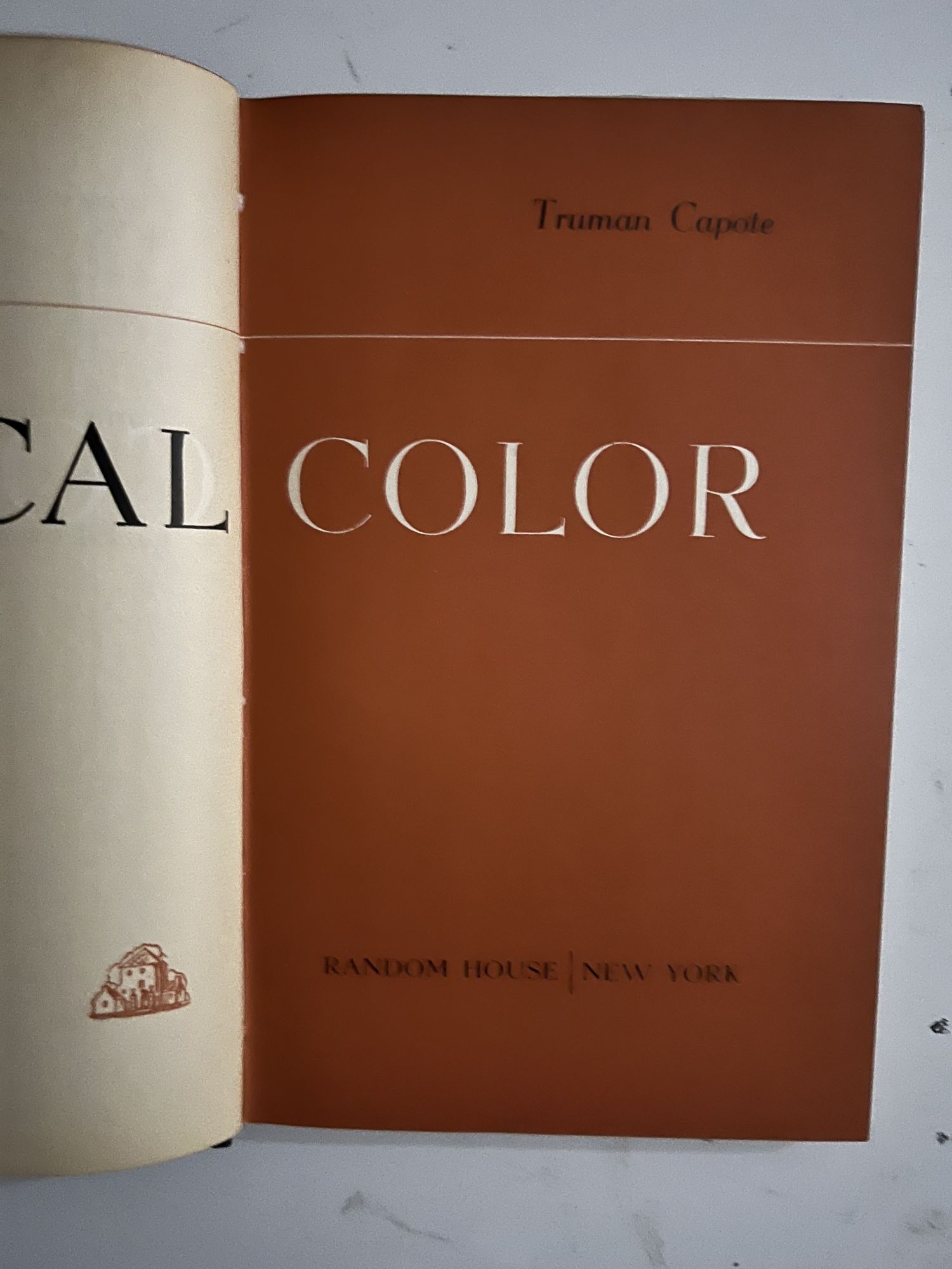 Local Color by Capote, Truman: Very good + Hardcover (1950) First ...