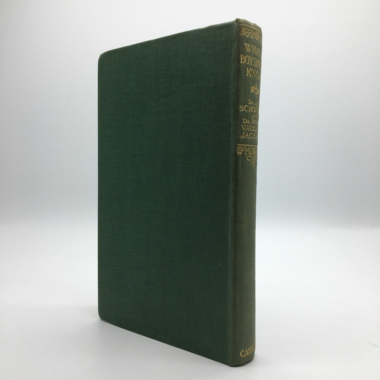 WHAT A BOY SHOULD KNOW by SCHOFIELD, A.t., Percy Vaughan-Jackson: (1913 ...