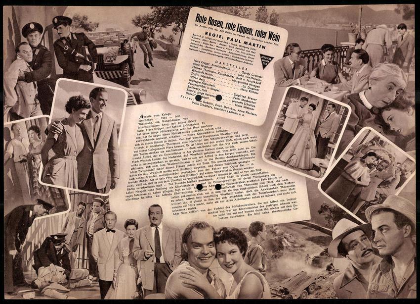 Filmprogramm IFB Nr. 2072, Rote Rosen, rote Lippen, roter Wein, Gardy ...